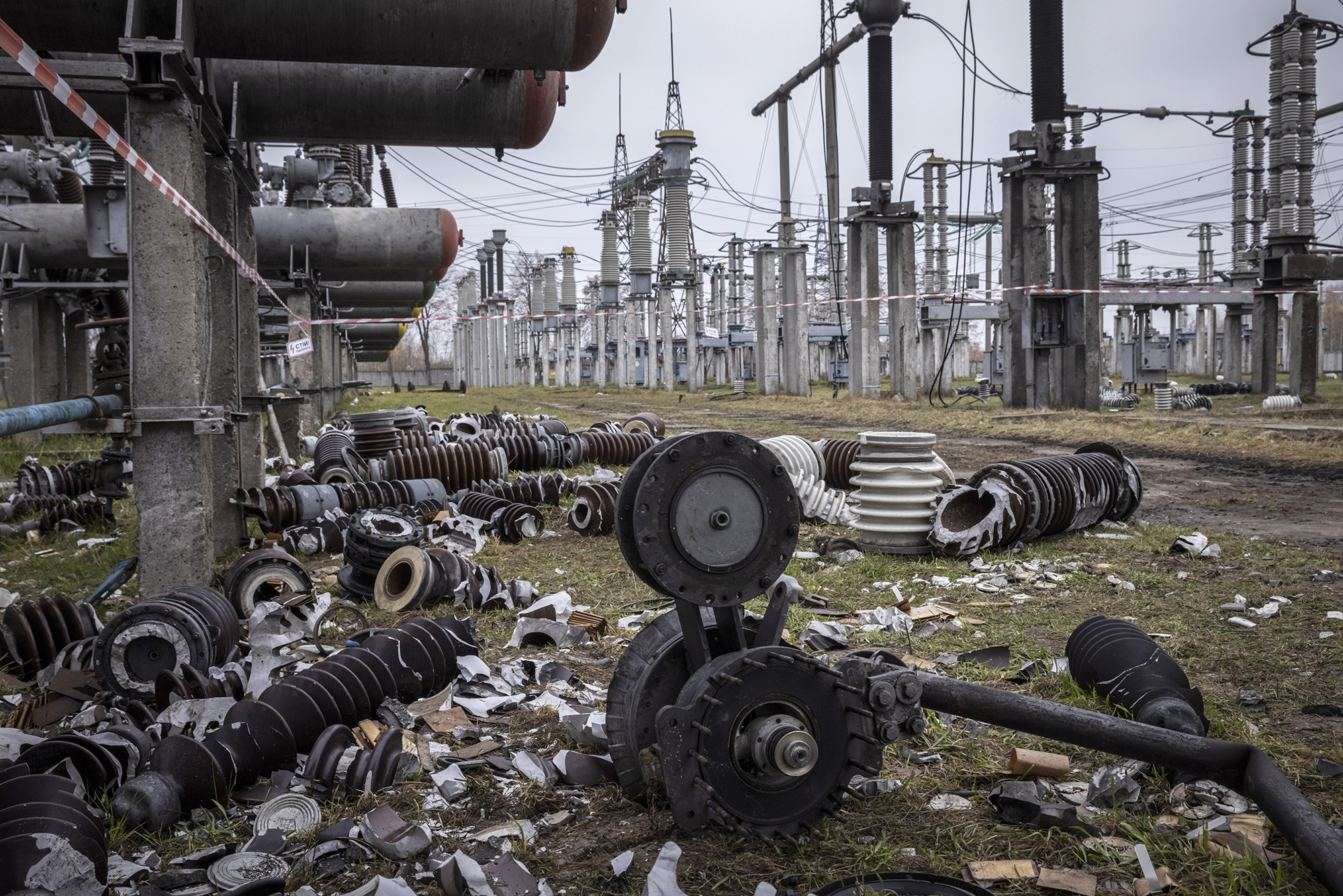 Some critical infrastructure for electricity is "totally destroyed ...