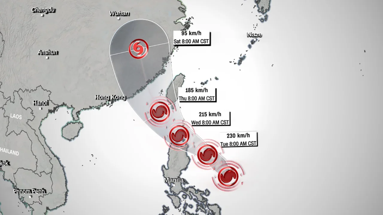 Forecasters warn Typhoon Doksuri poses risk to Philippines, Taiwan ...