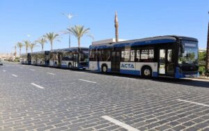 Electric buses to serve commuters in the New Administrative Capital ...